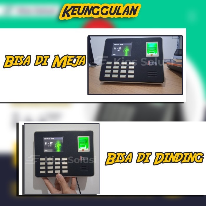 MESIN Icon 16 Attendance Machine/Attendance Machine/Fingerprint/Finger ...