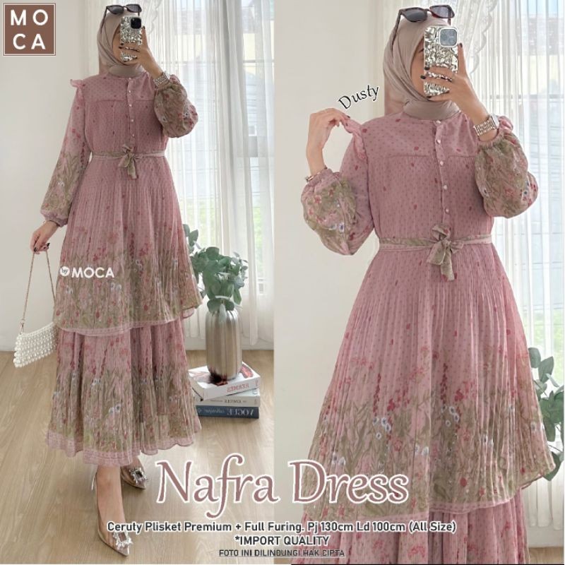 257. ELIFA ramsa nafra maxy maxi dress gamis for women girls standard ...