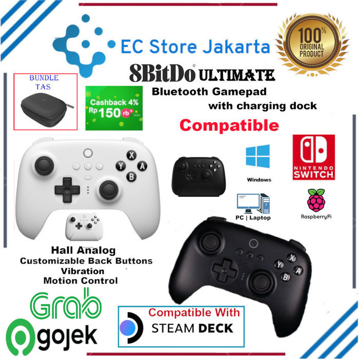 8bitdo Ultimate Bluetooth Gamepad Wireless Controller Switch Windows ...