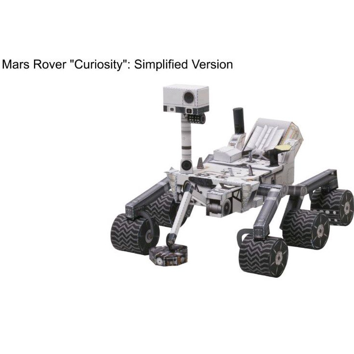 CURIOSITY (CP-Ae4) space car papercraft pattern sheet | Shopee Malaysia