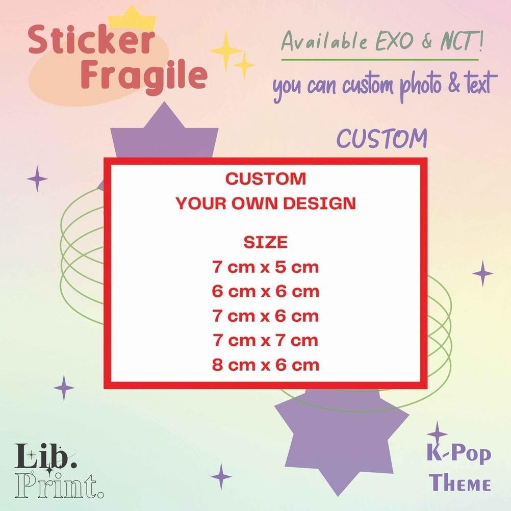 Fragile Stickers / Custom Kpop Exo Nct Stickers / Korean Cute Stickers ...