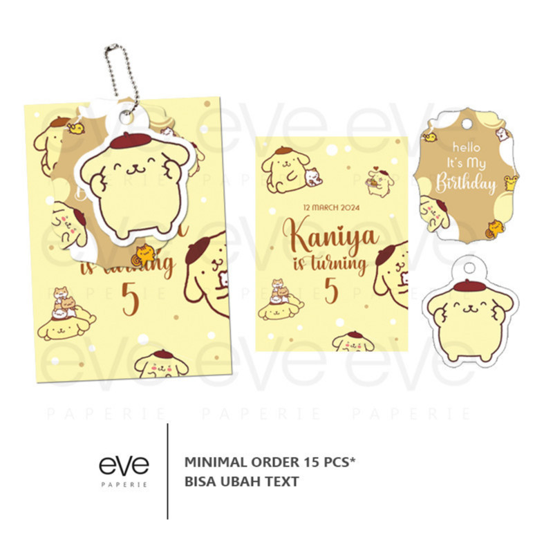 Pompompurin Tag | Sanrio Tag | Pompompurin Card | Shopee Malaysia