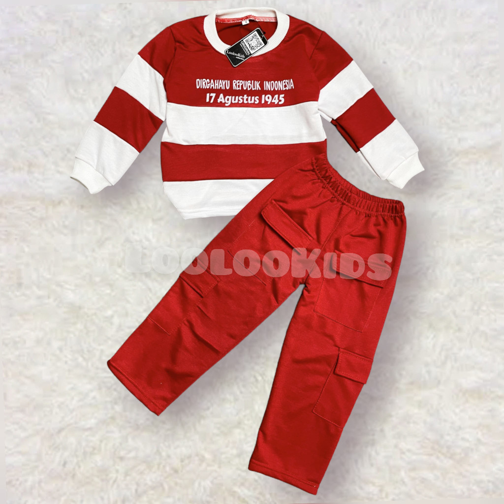 MERAH PUTIH Garuda Oneset Happy Kids Set Happy Merdeka Kids Set Newest ...
