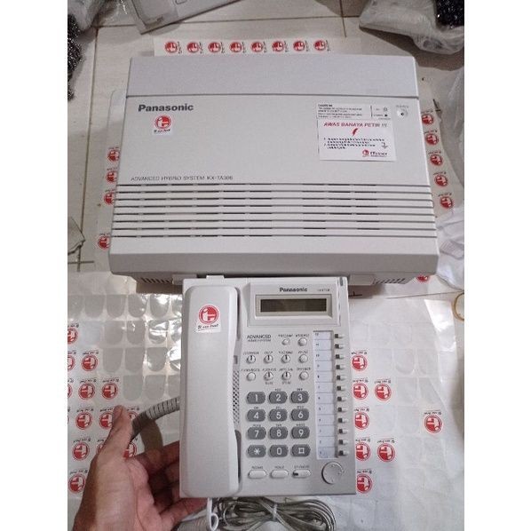 MESIN PANASONIC KX-TA 308 3 LINE 8 EXTENSION SECOND MANTAB PAB MACHINE ...