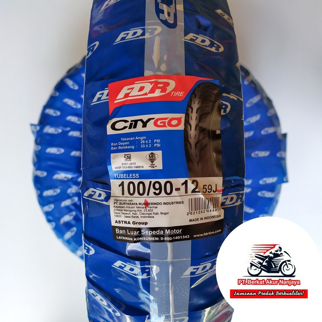 Fdr City Go 100/90-12 Honda New Scoopy Vespa Tires BONUS Tires | Shopee ...
