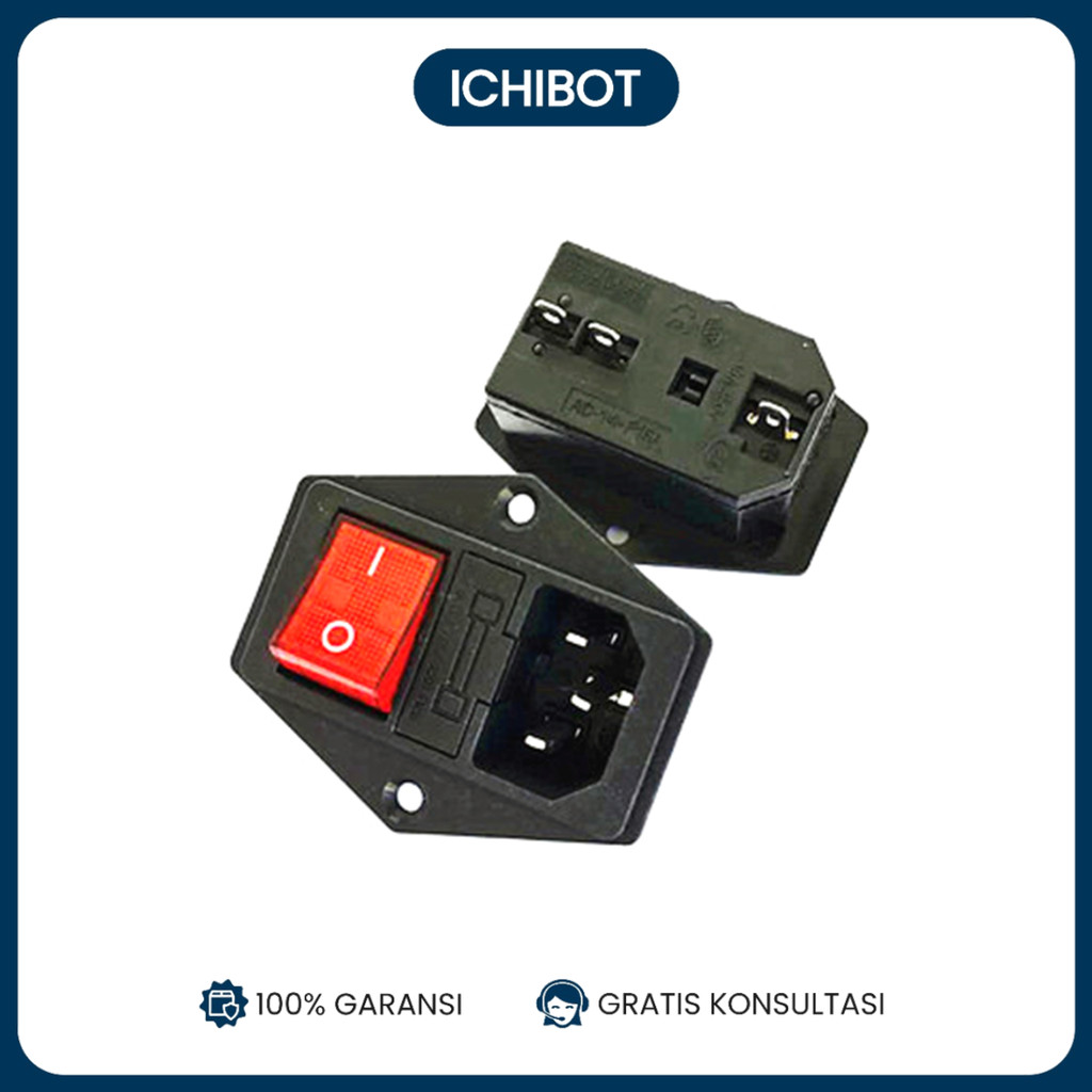 Ac/dc power socket with fuse and fixing hole | Shopee Malaysia