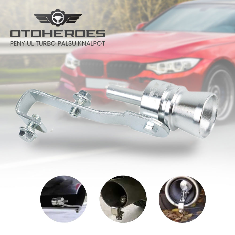 Fake Turbo Whistler Car Exhaust 1000-2400cc - TUR007L - Silver | Car ...