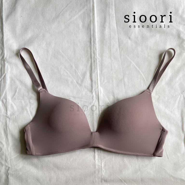 Sio Ayako T Shirt Bra Brown Bh Foam Without Wire Seamless Anti Loose Bra Daily Bra Cup A B ...