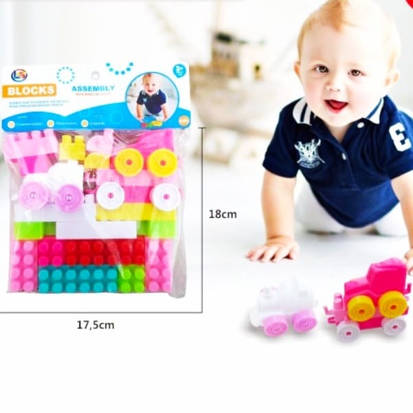 ( Ji ) Large Block Children's Educational Toy - Large Block Stacking ...