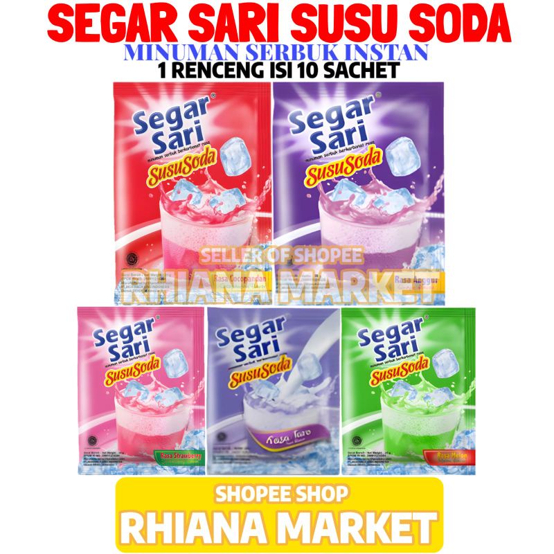 Fresh Instant Powdered Drink with Soda Milk Juice 1 Pack Contains 10 ...