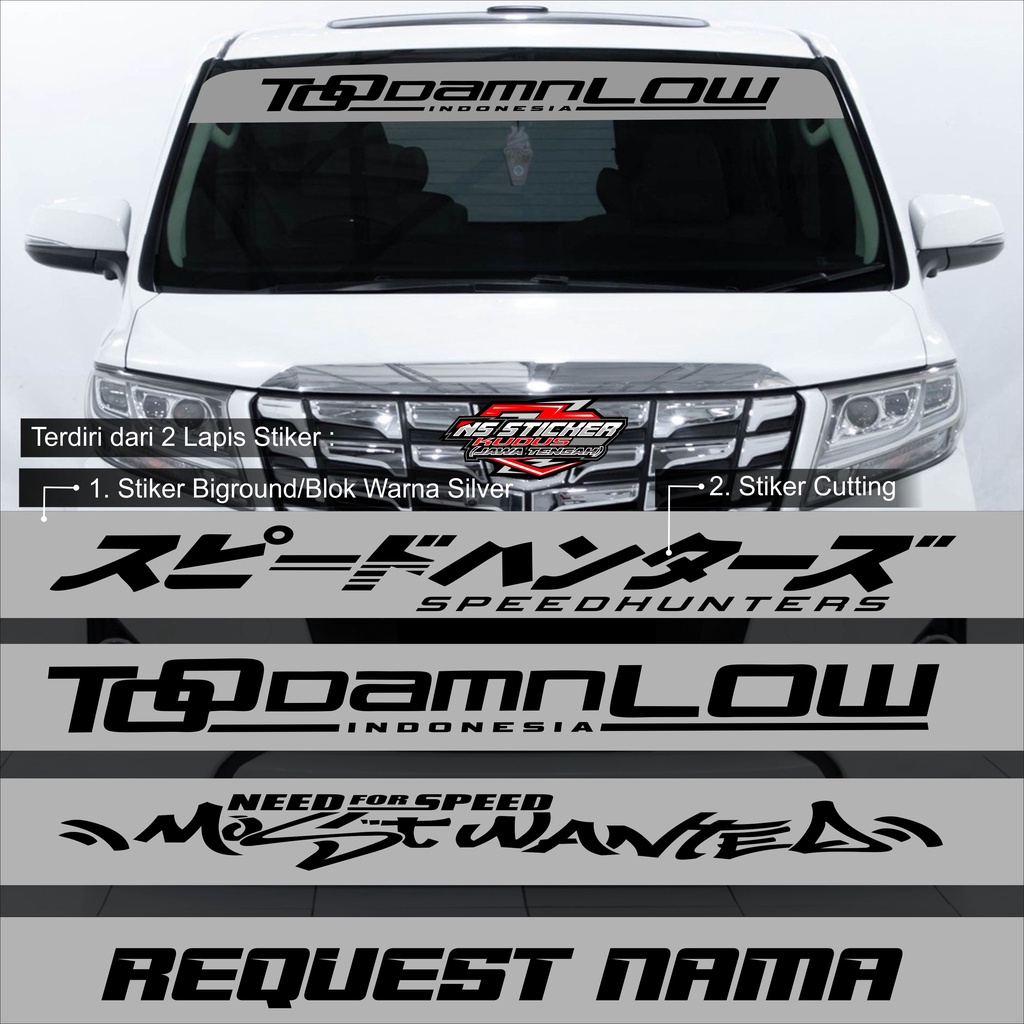 Custom speedhunter sticker kanji block car window jdm style all cars ...