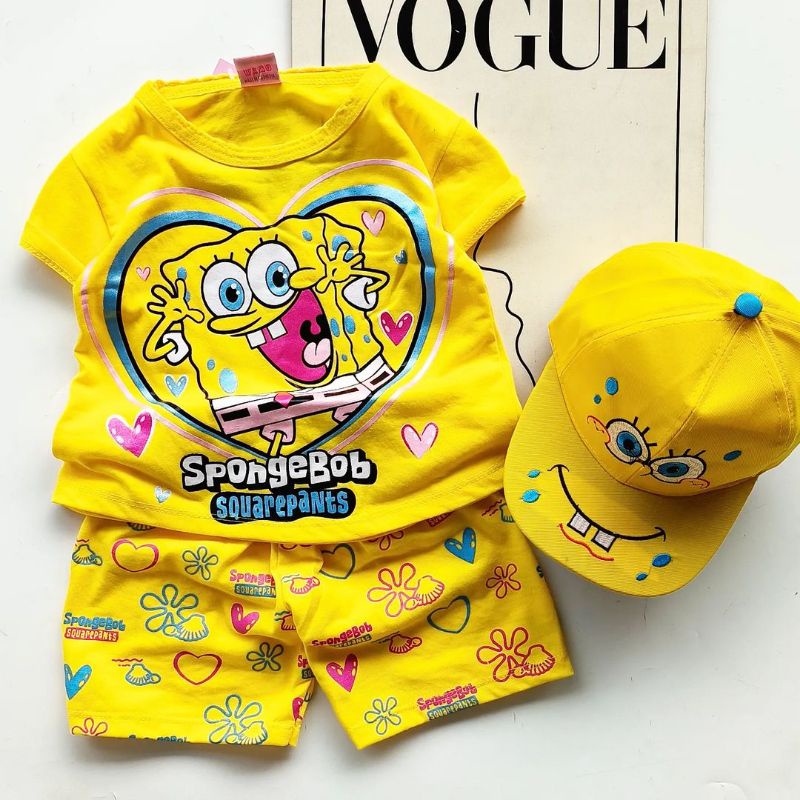 Girls SPONGEBOB Clothes With Hats For Girls With Hats For Ages 1-10 ...