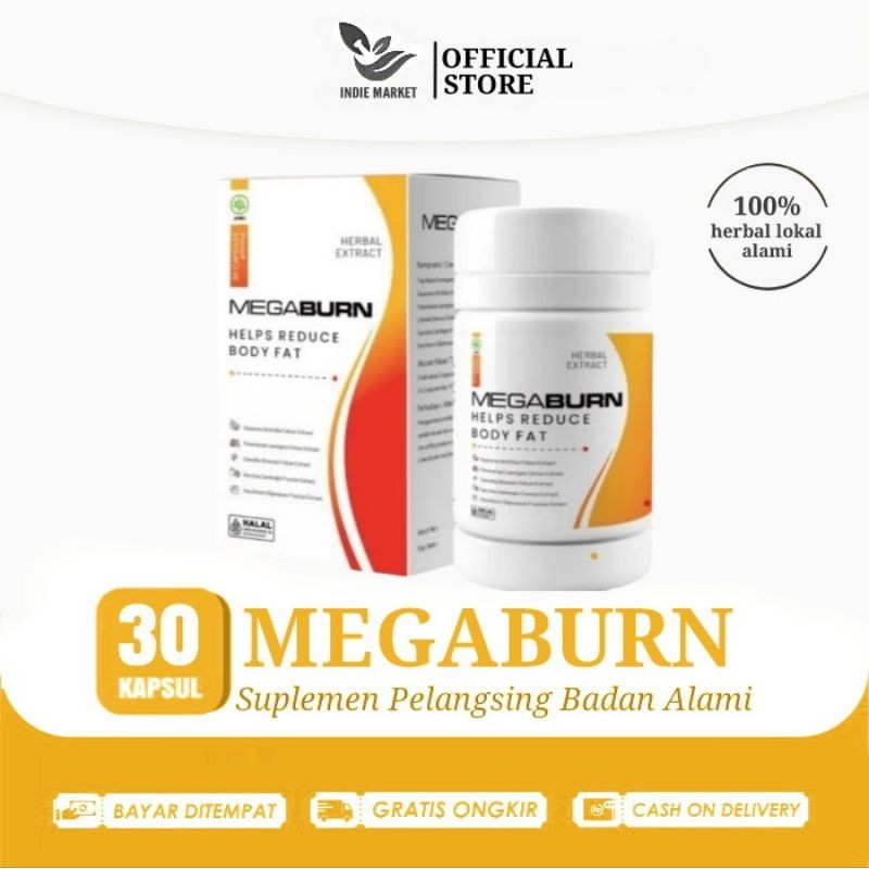Megaburn, herbal slimming medicine to treat a bloated stomach and ...