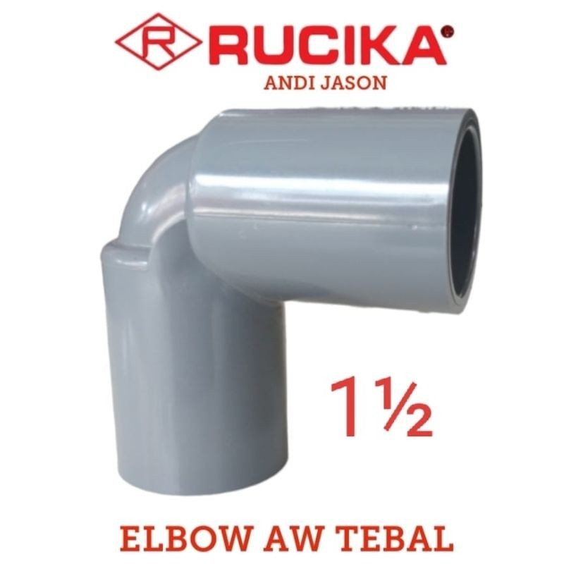 1 BOX 25 PCS ELBOW RUCIKA PVC 11⁄2 INCH AW THICK KNEE AW 11⁄2 INCH ELBOW 1 1/2" | Shopee Malaysia
