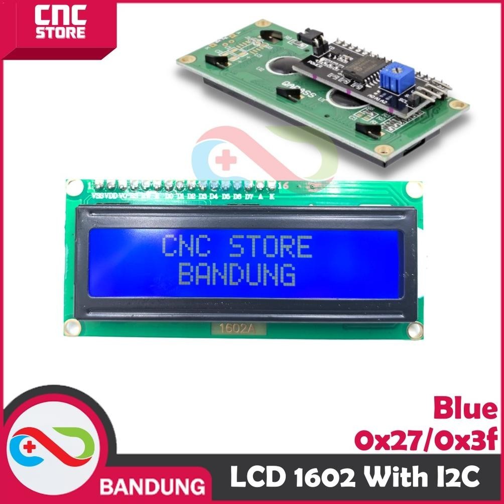 Lcd 1602 Char Blue Backlight With I2c Serial Interface Module Shopee 3776