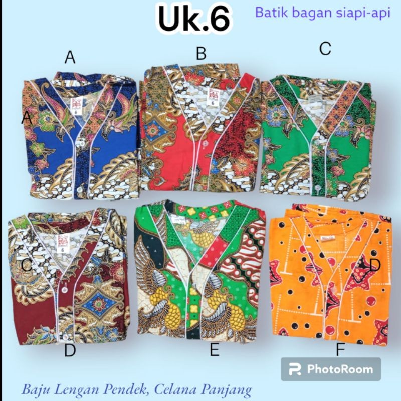 Batik Piyama Chart No.6/Children's Pajamas | Shopee Malaysia