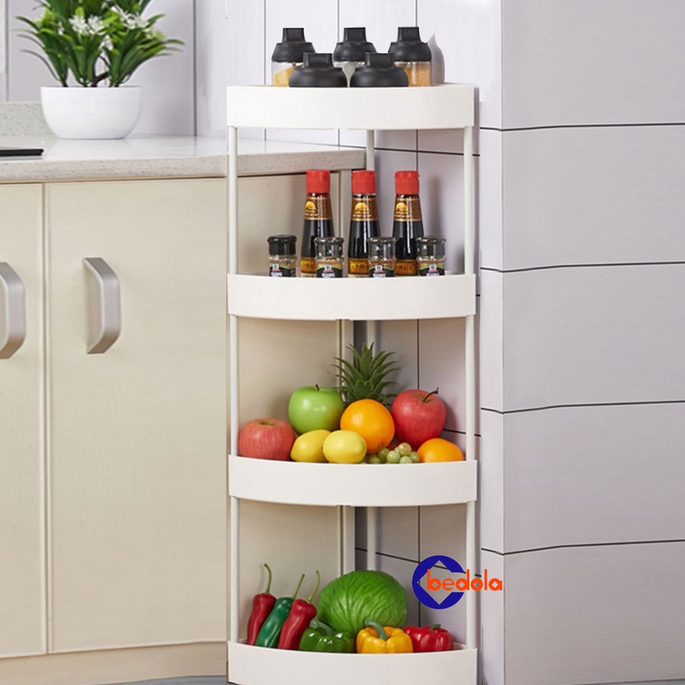 Ndw Bedola Kitchen Shelf Multipurpose Shelf 4-layer toilet Rack Without ...