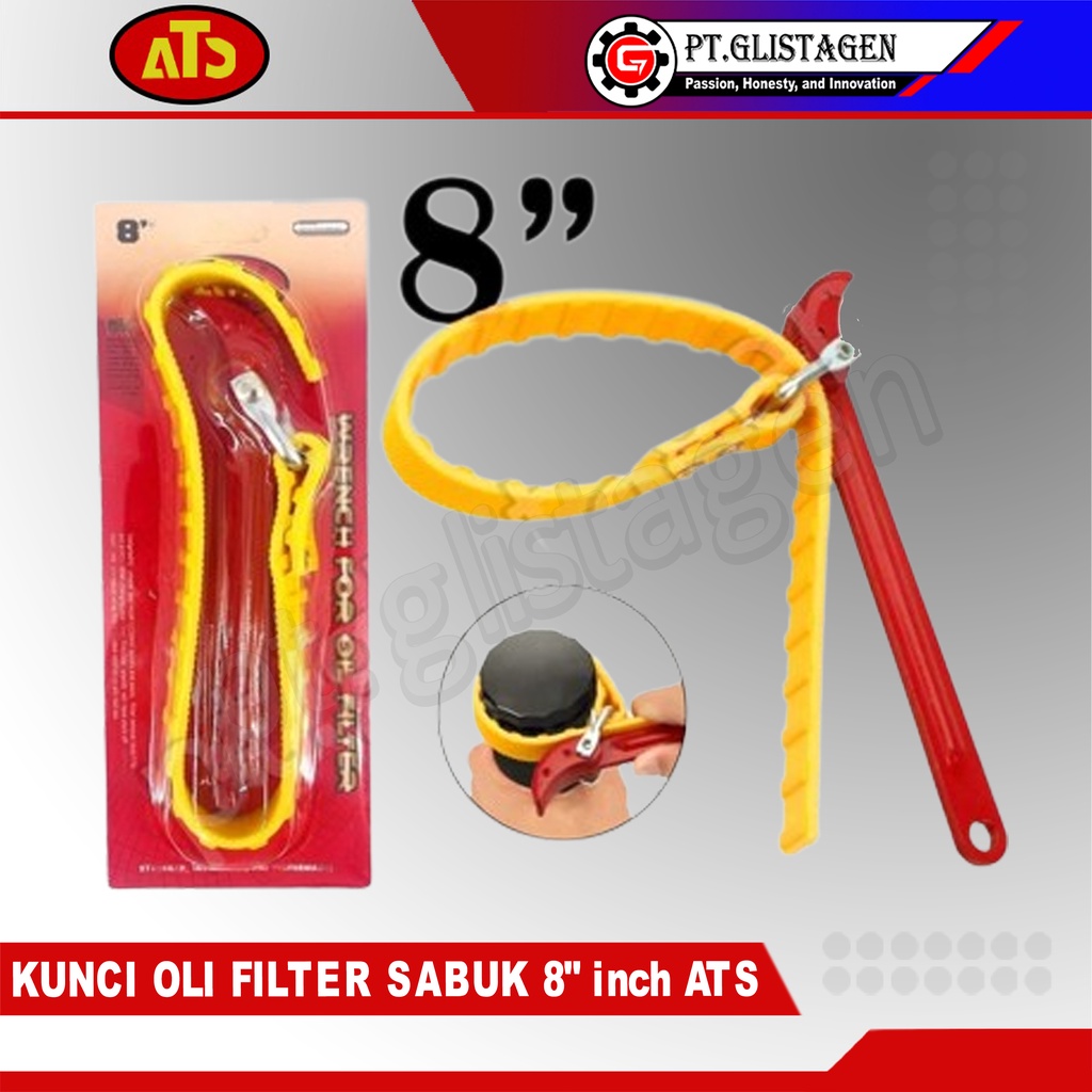 Ats 8" Belt Oil Filter Lock 200mm - Oil Filter Wrench Belt 8inch ...