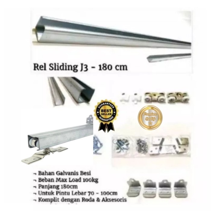 SLIDING DOOR RAIL / SLIDING DOOR RAIL J3 180CM ONE SET | Shopee Malaysia