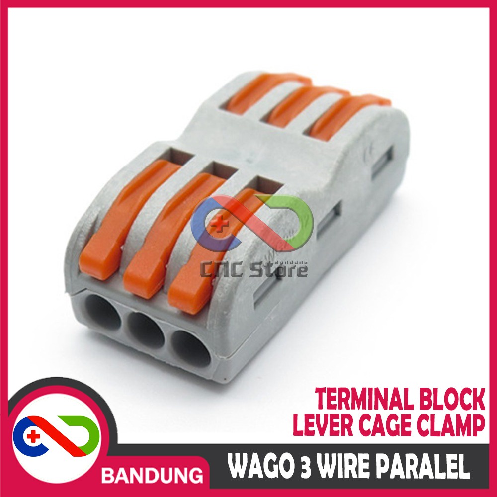 Wago 3-LINE Parallel TERMINAL WAGO CONNECTOR CONNECTOR BLOCK | Shopee ...