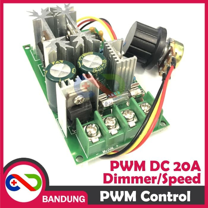 High POWER PWM SPEED CONTROL MOTOR DC LED DIMMER 20A 12V 24V 36V 48V ...