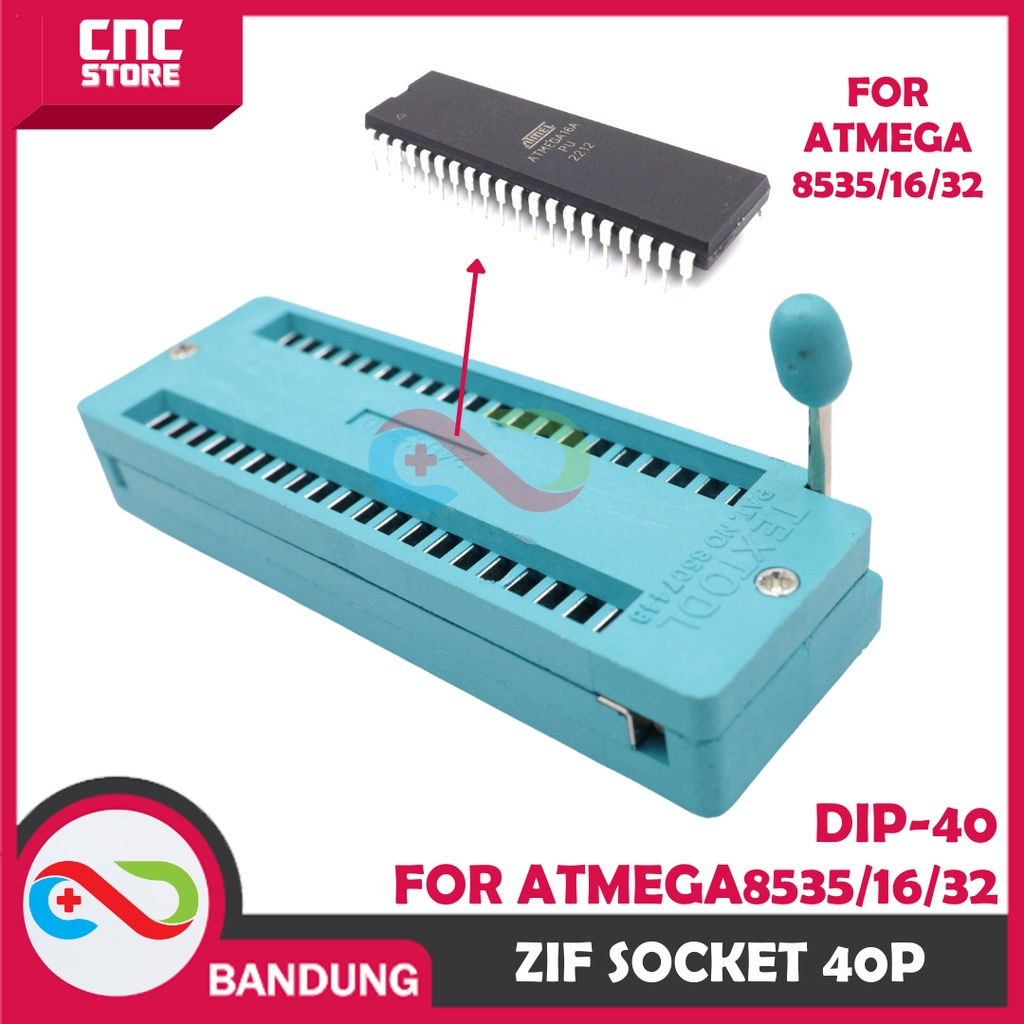 Zif Socket Socket Dip 40 Dip 40p 40pin Universal Ic Socket Shopee