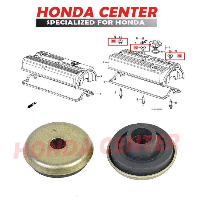 Original Gromet Washer Rubber Bolt Valve Cap Civic Nouva Lx Grand Genio ...