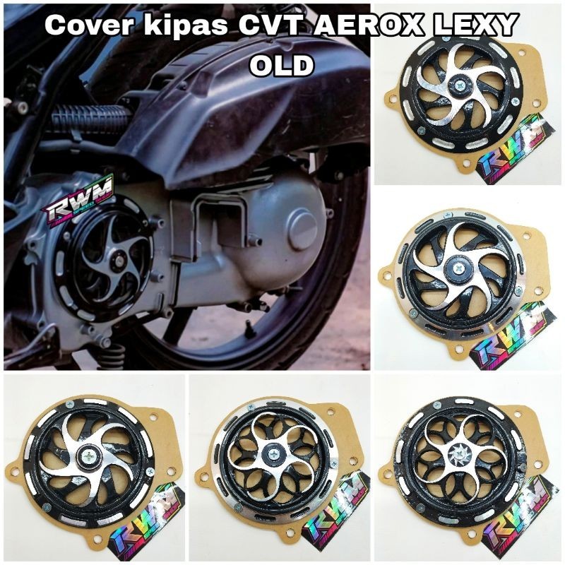 Cover Fan Cover CVT Fan Cover Set Spiner CNC Yamaha Aerox Lexy Lexi Old ...