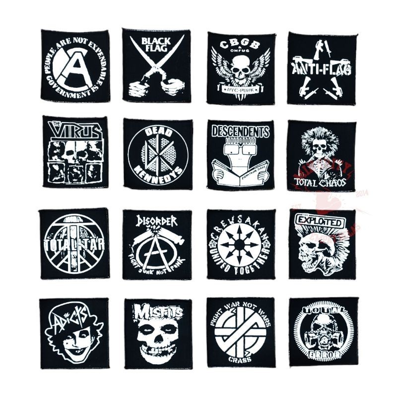Emblem Sablon patch Sablon Emblem patch punk rock band Music metal ...