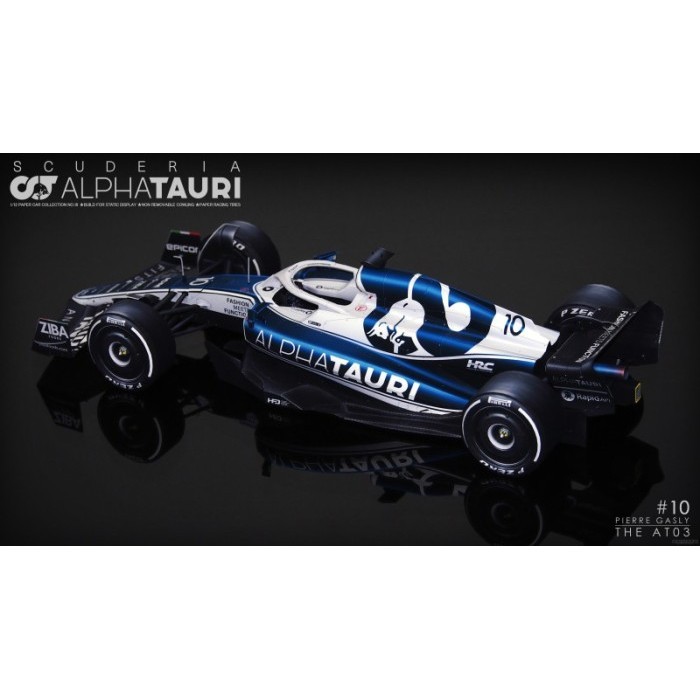 Diy papercraft Paper Sheet Racing Car Pattern f1 alphatauri at03 2022 ...