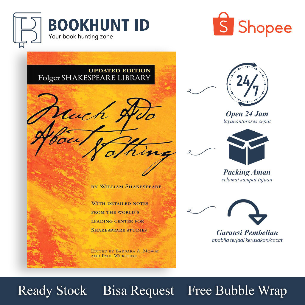 Much Ado About Nothing by William Shakespeare (English) | Shopee Malaysia