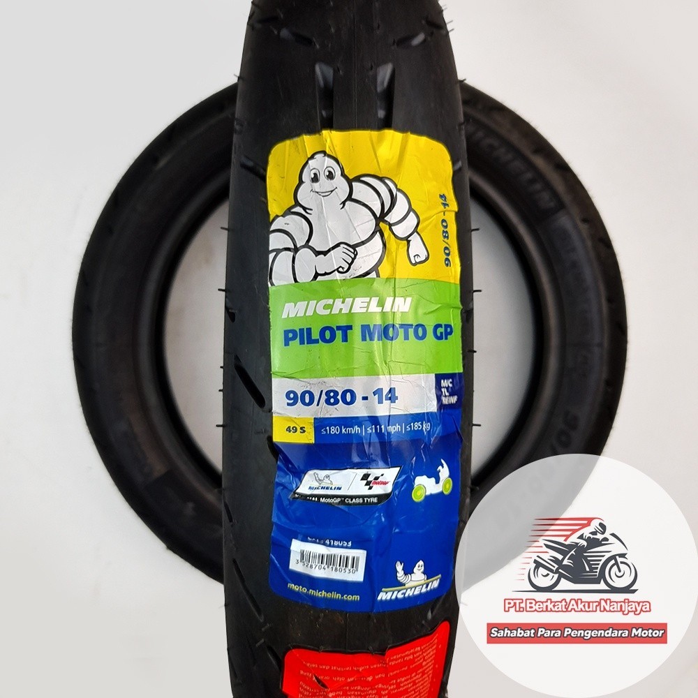 Michelin Pilot Moto GP 90/80-14 Ban Motor Matic Tubeless Soft Compound ...