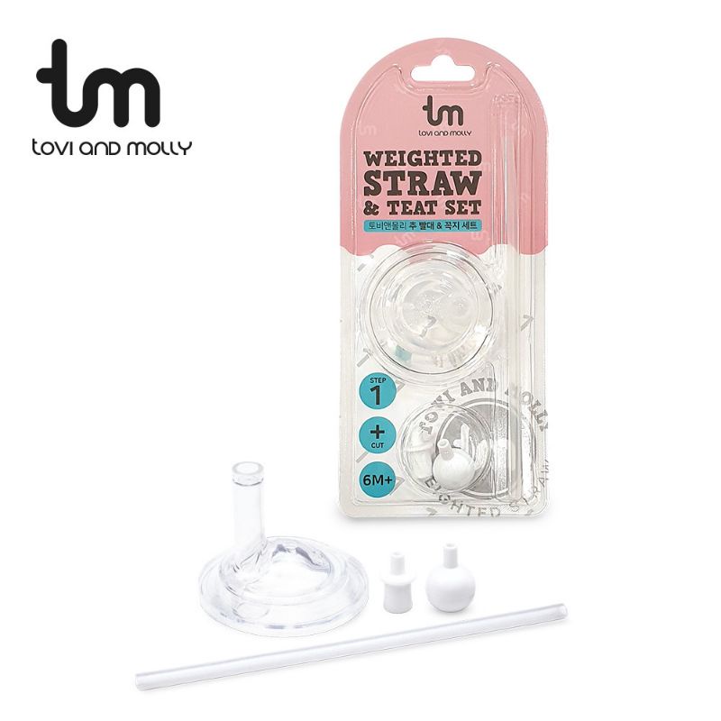 Tm Tovi and Molly Weighted Straw & Teat Set/Tovi&Molly Weighted Straw Made in Korea | Shopee ...