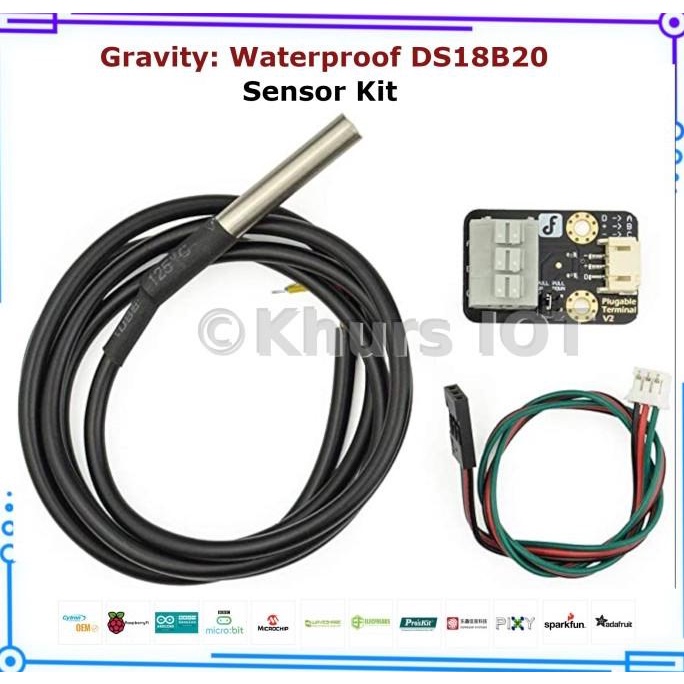 Dfrobot: Waterproof DS18B20 Digital temperature sensor Kit | Shopee ...