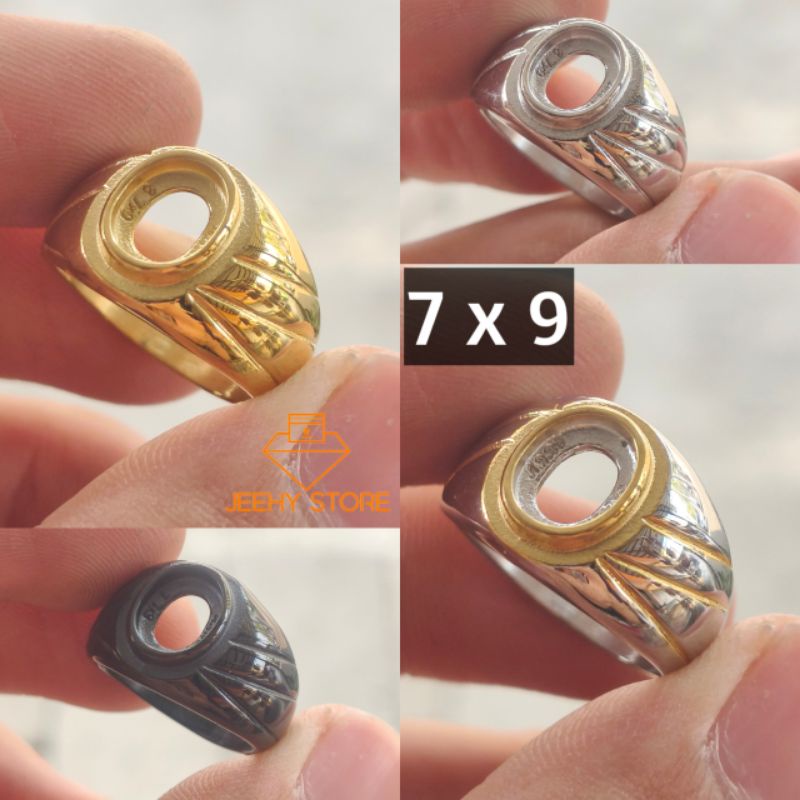 Super minion titanium RingRing 7x9 Cincin Titanium Anti Karat | Shopee ...