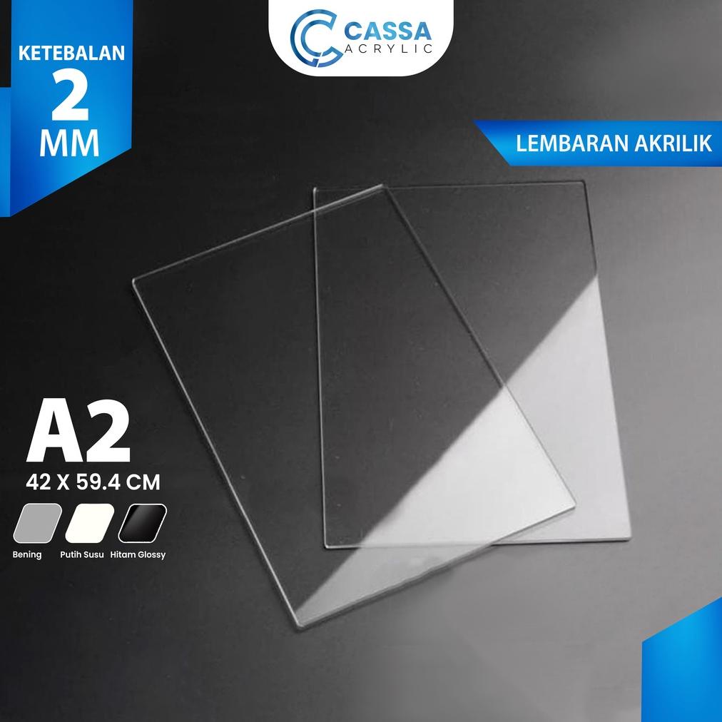 HITAM PUTIH Update Cassaacrylic SHEET A2 2MM/ACRYLIC SHEET/Clear ...