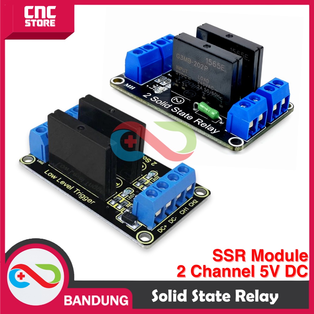 Ssr SOLID STATE RELAY MODULE 2 CHANNEL 5V DC FOR ARDUINO | Shopee Malaysia