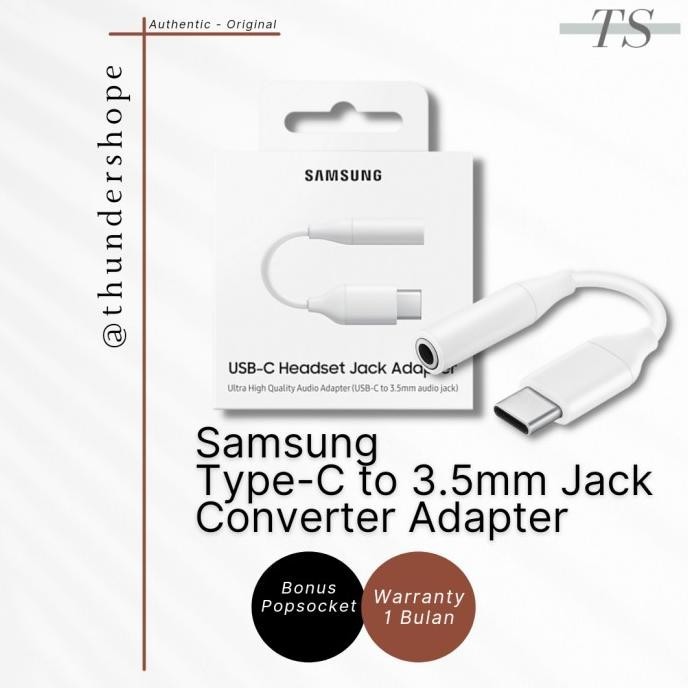 Samsung Usb-C To 3.5 Mm Headphone Jack Adapter Type C 3.5Mm Original ...