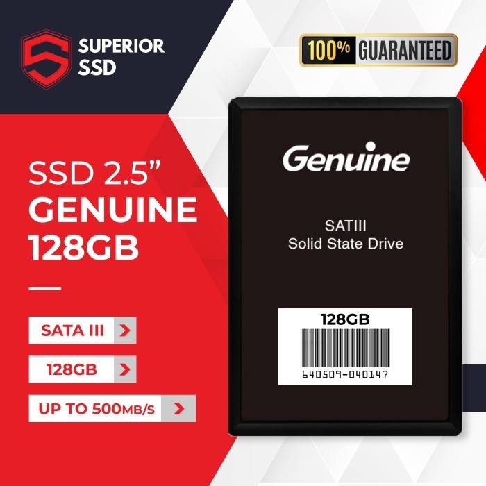 Genuine SSD 128GB SATA III 2.5" - 3 Year Warranty ORIGINAL BEST QUALITY ...