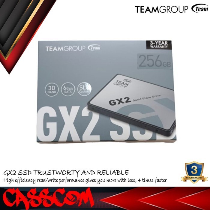 Team SSD GX2 256GB SATA 3 - TEAM GX2 256GB 2.5" ORIGINAL BEST QUALITY ...