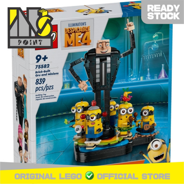 Lego 75582 - Despicable Me and Minions - Brick-Built Gru and Minions ...
