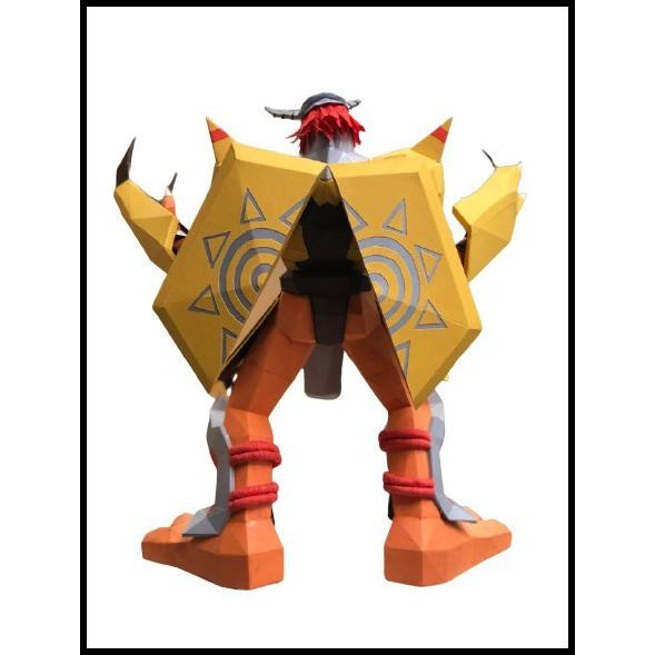Diy PAPERCRAFT Pattern DIGIMON WARGREYMON 40CM VER2!!!!!! | Shopee Malaysia