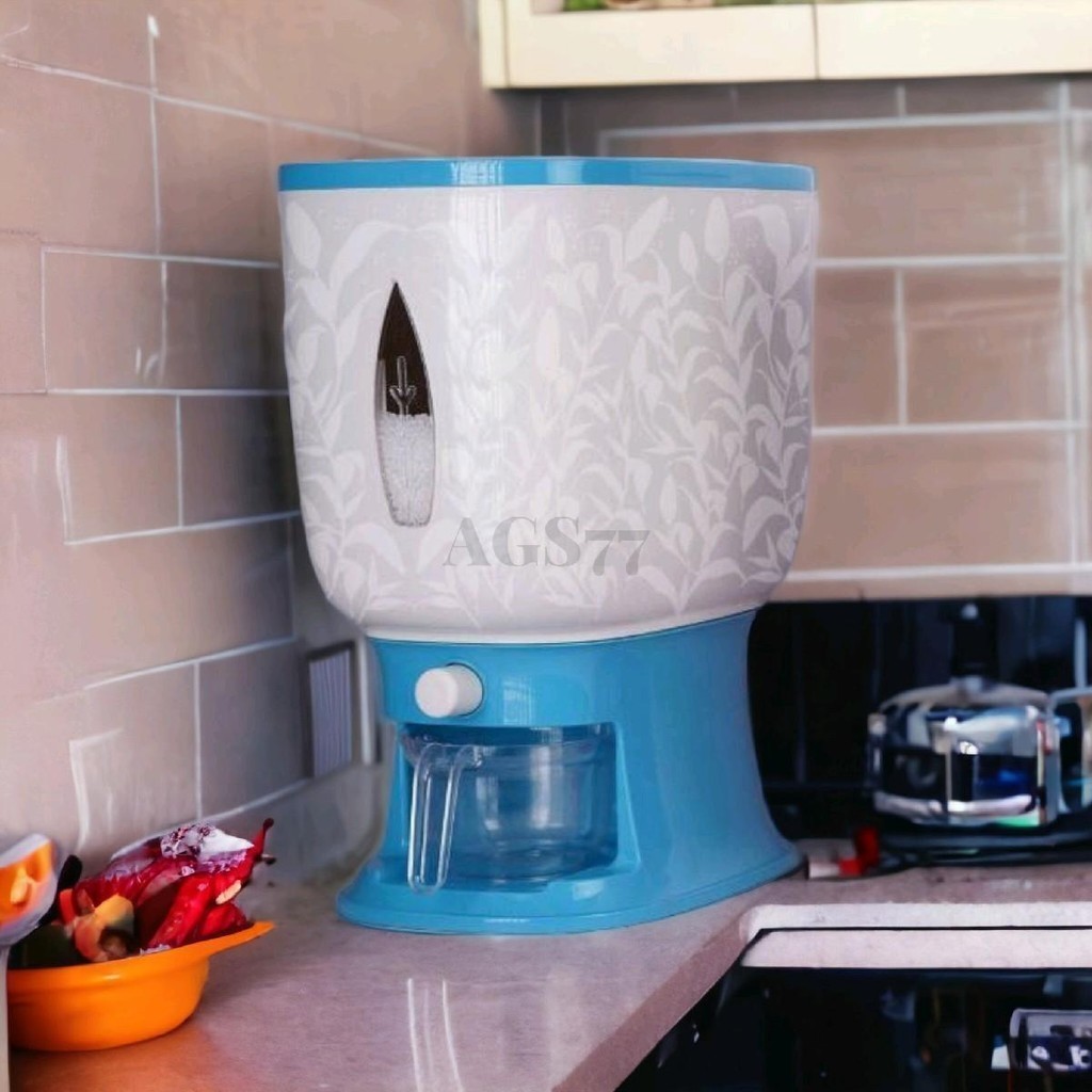 Automatic Rice Dispenser 10 Liter Rice Dispenser | Shopee Malaysia
