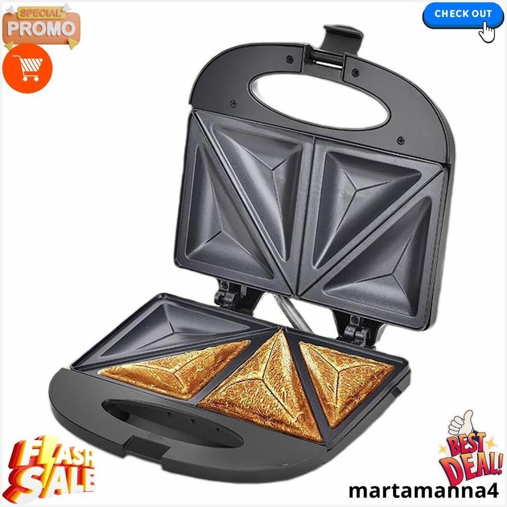 MESIN Sandwich Toaster Maker Toaster Sandwich Machine Waffle Machine ...