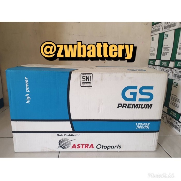 Astra Otoparts Gs Premium N200 (200Ah) Wet Battery + Zuur Accu | Shopee ...