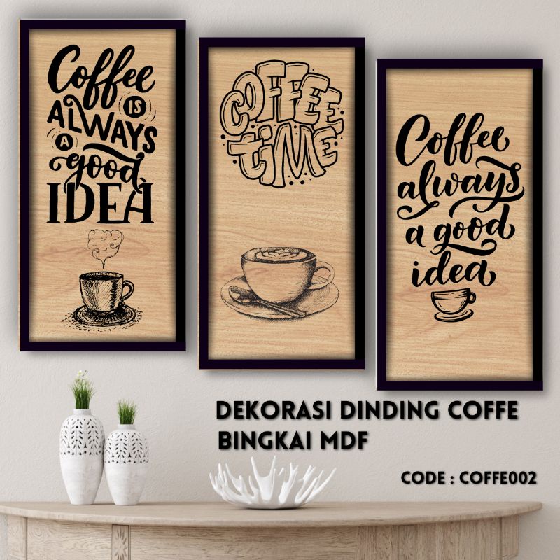 HIASAN DINDING Coffee Theme Wall Decoration/cafe Theme Wall Decoration ...