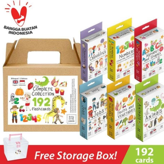 5 Sets Of Flash Card Flash Card Kids Busy Litte Panda | Shopee Malaysia