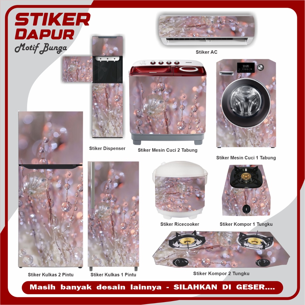 MATA MESIN Washing machine stickers 1 and 2 tubes Ac stickers 1 and 2 ...