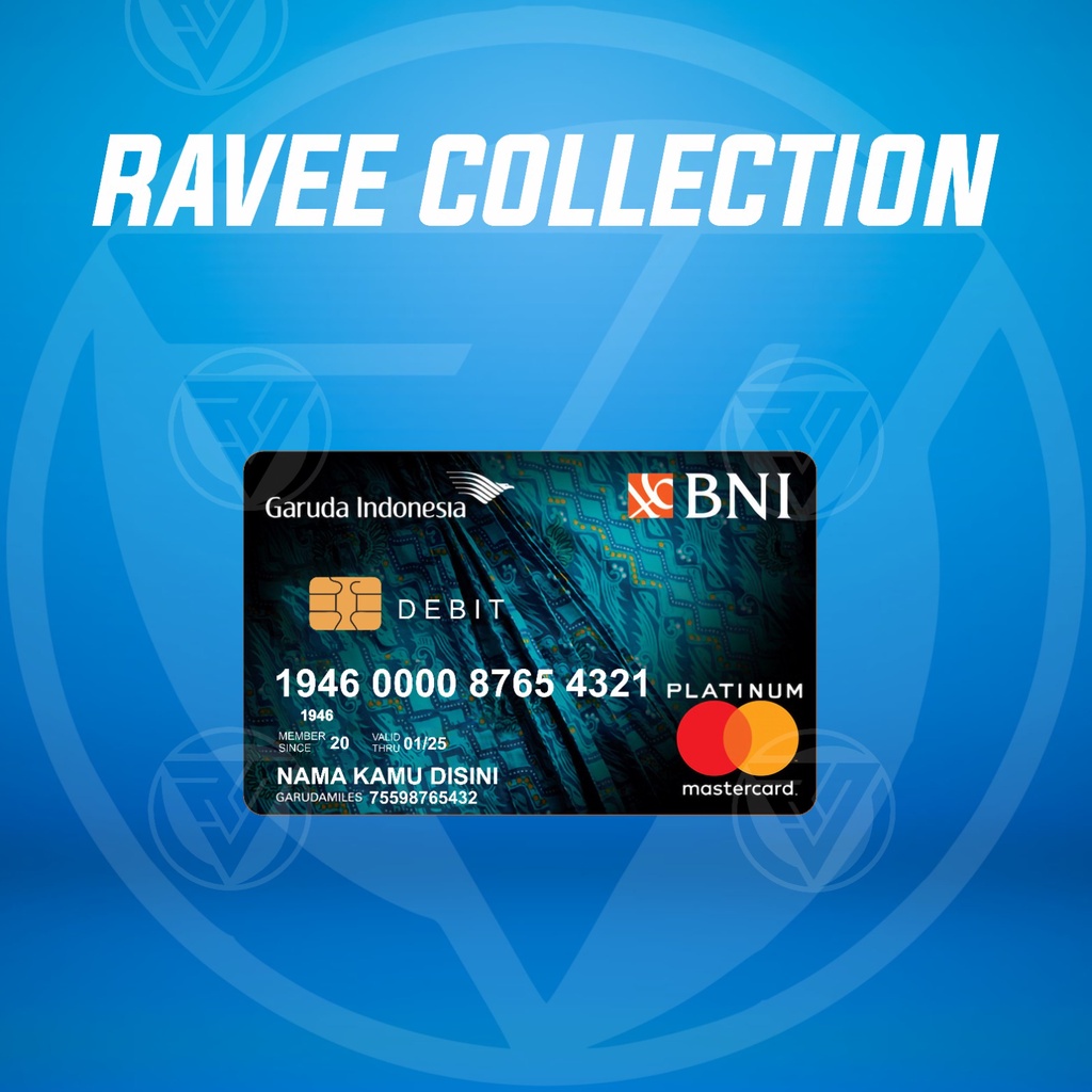 Bni SERIES Premium Hologram Doff Custom ATM Sticker/Skincard | Shopee ...