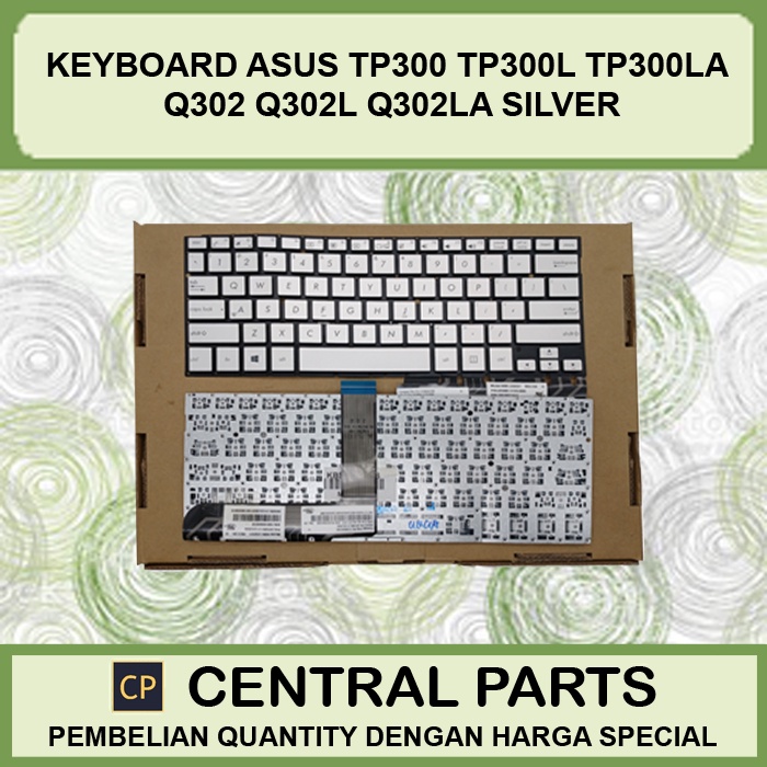 Asus TP300 TP300L TP300LA Q302 Q302L Q302LA Silver Laptop Keyboard ...